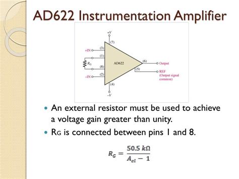 Instrumentation Amplifier Resistor Values At Jeffrey Mesa Blog