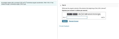Solved A Turntable Rotates With A Constant Chegg