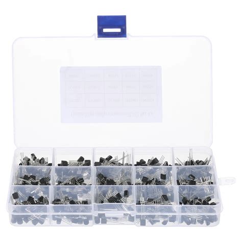 600pcs 15values 40pcs To 92 Transistors Pack Transistor Assortment Kit