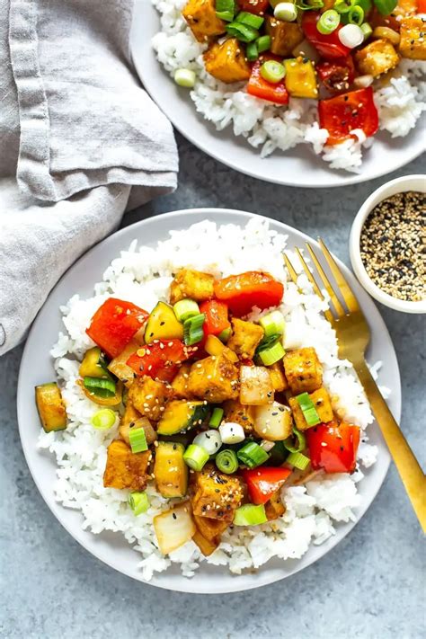 Sticky Ginger Sesame Tofu Stir Fry The Girl On Bloor