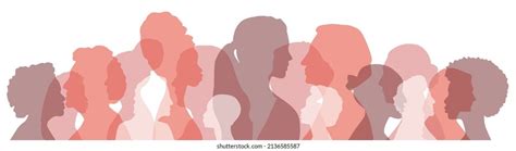 Women Different Ethnicities Stand Side By Stock Vector Royalty Free