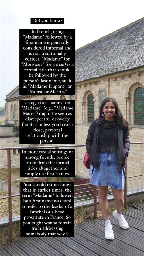 Divya Singla Ds On Linkedin Did You Know In French Using Madame
