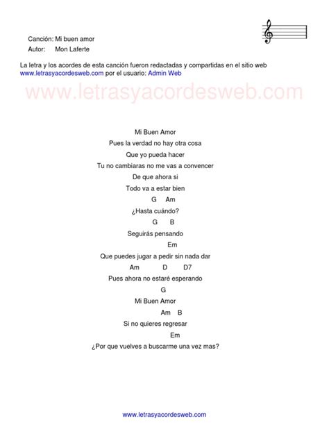 Mi Buen Amor Mon Laferte 161 Pdf Amor
