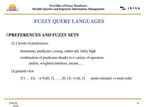 two sides of fuzzy databases imprecise information management ppt