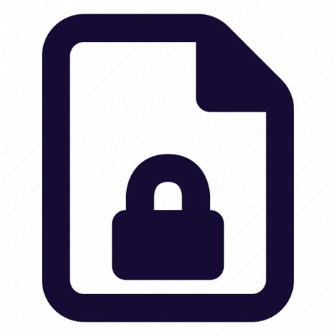 File Lock Icon Download On Iconfinder On Iconfinder