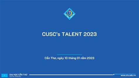 Cusc S Talent 2023 Hội Thi