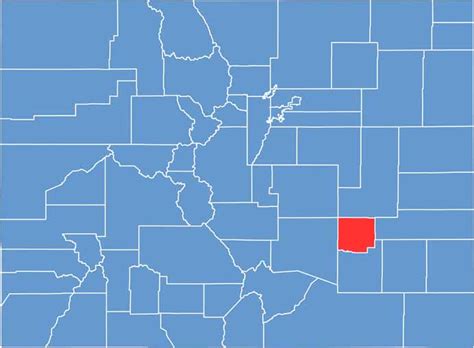 Crowley County Map Colorado Us County Maps