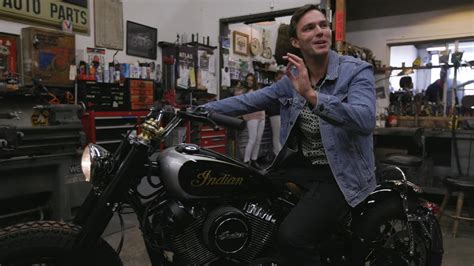 The Great Star Nicholas Hoult Reveals Custom Indian Motorcycle In