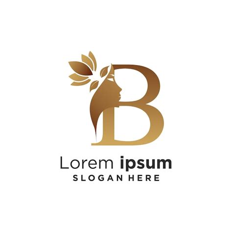 Premium Vector Vector Letter B Icon Logo Design With Beauty Element