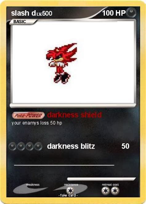 Pokémon Slash W Darkness Shield My Pokemon Card