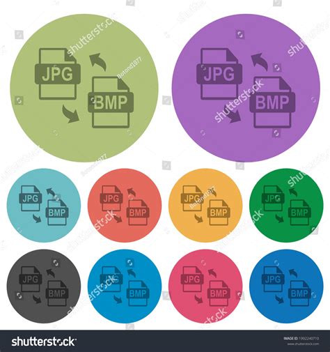  Bmp File Conversion Darker Flat Stock Vector Royalty Free 1992240710 Shutterstock
