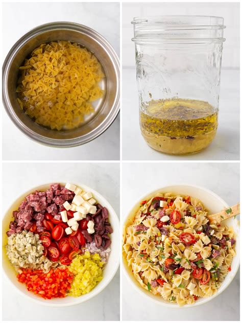 Italian Bow Tie Pasta Salad Easy With Zesty Dressing Amiras Pantry