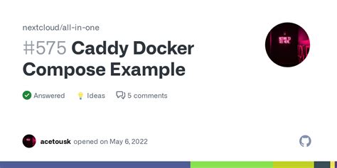 Nextcloud Aio Docker Reverse Proxy In Separate Container 📦 Appliances