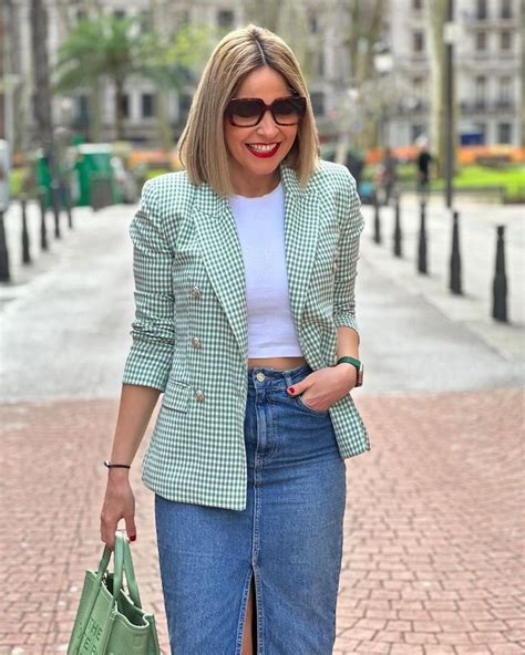 40 шикарных примеров с чем носить джинсовую юбку и выглядеть великолепно