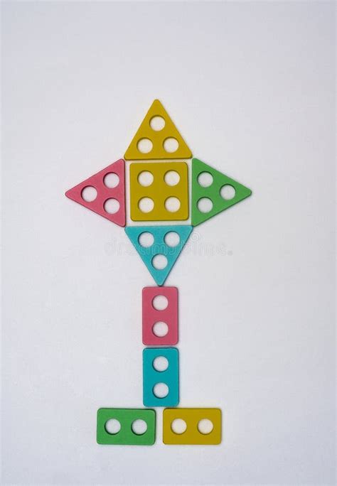 Geometric Shape The Quadrilateral Is Lined With Triangle Figures