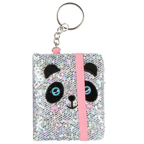 Sparkle Panda Mini Notebook Keychain Yokico