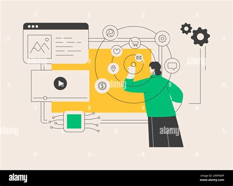 Intelligent Interface Abstract Concept Vector Illustration Stock Vector Image Art Alamy