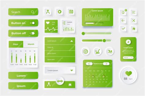 Premium Vector Ui Ux Kit For Apps And Website Ui Design With Gradient