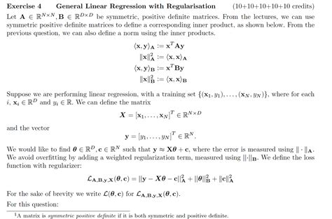 Solved Exercise 4 General Linear Regression With