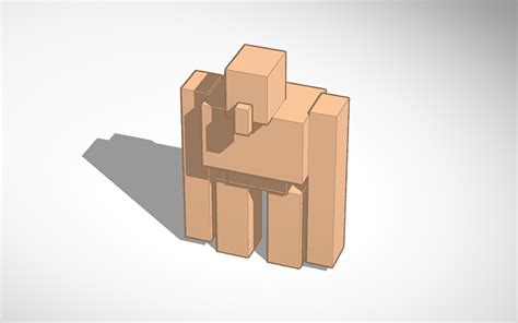 3d Design Iron Golem Tinkercad