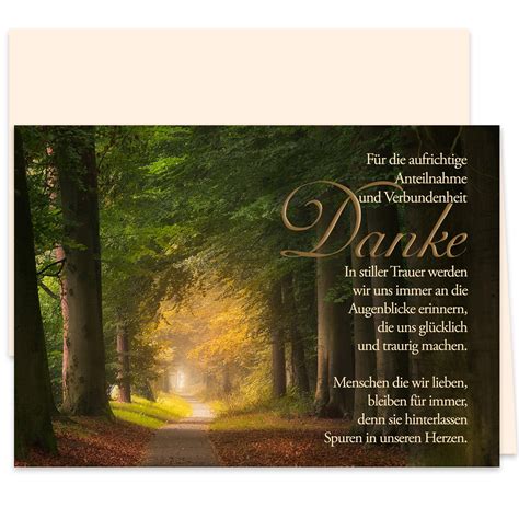 Danksagungskarten Trauer für dein Beileid I EGKlasse