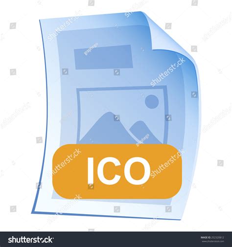 Image File Format File Extension Ico Stock Illustration Shutterstock