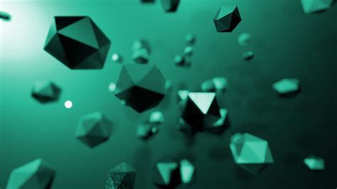 Rotating Geometric Polygons Design Spinning Stream With Geometric 3d