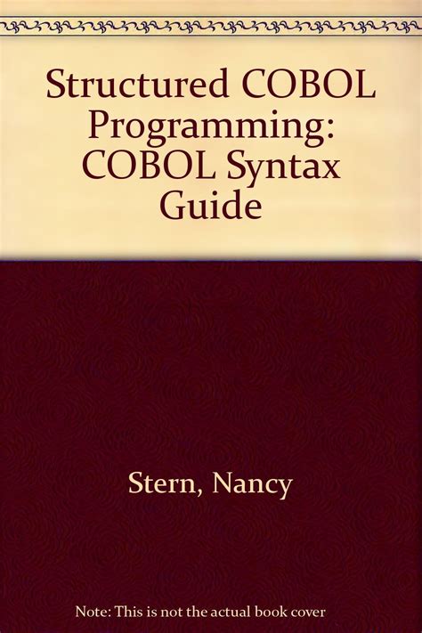 The Wiley Cobol Syntax Reference Guide With Ibm And Vax Enhancements