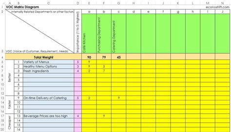 Lean Six Sigma Has To Start From Voice Of Customer Voc 【excel Template Voc Matrix Diagram