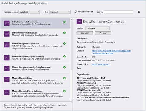 Understanding Visual Studio 2015 ASP NET Web Project Changes