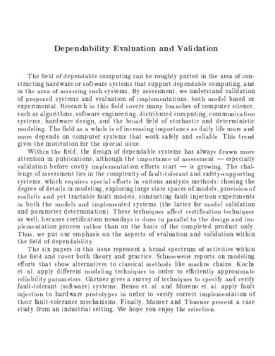 free 10 dependability evaluation samples in pdf doc