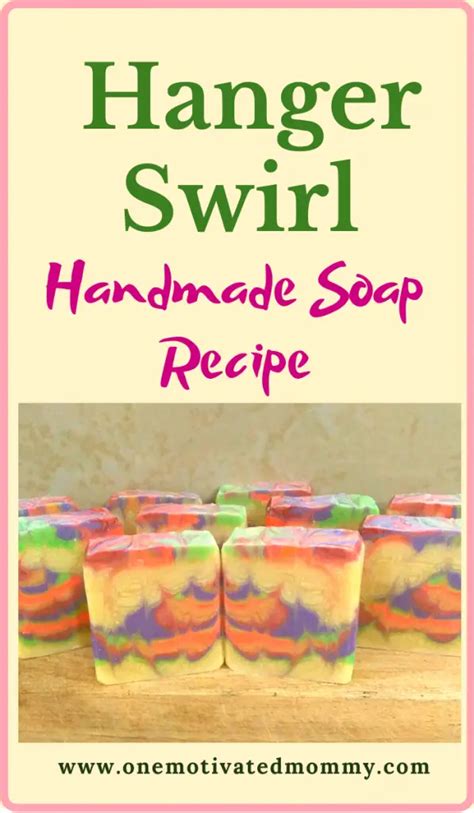 Colourful Hanger Swirl Cold Process Soap