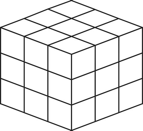 Math Cube Line Icon Glyph Symbol Block And Geometric Sign 11112716