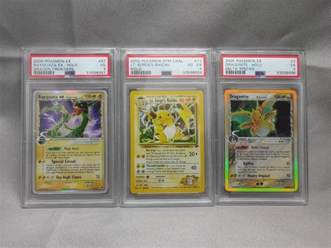 Rayquaza Ex Lt Surges Raichu Dragonite Ex Hobbies And Toys Toys
