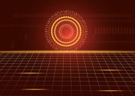 Premium Vector High Tech Digital Technology Network Abstract Technology Background Hitech