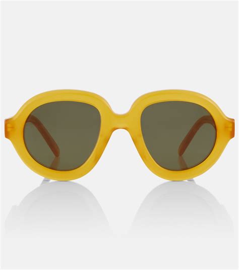 옐로 라운드 선글라스 Loewe Mytheresa