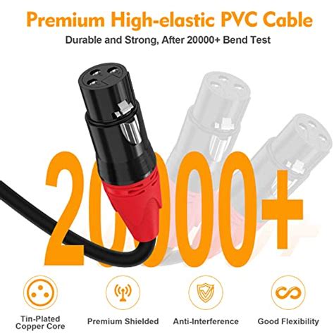 Hosongin Professional Xlr To Rca Audio Cable 66 Feet