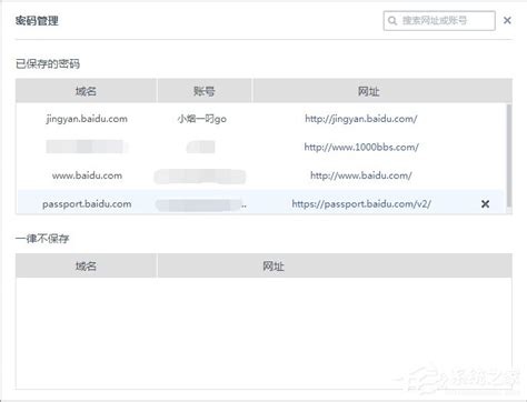 怎么查看与删除uc浏览器已保存用户名和密码 系统之家