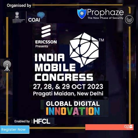 Prophaze On Linkedin Imc2023 Digitalinnovation Techrevolution Globaltechevent Newdelh…