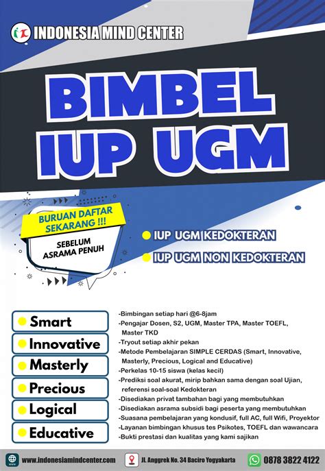 Bimbel Iup Ugm Indonesia Mind Center