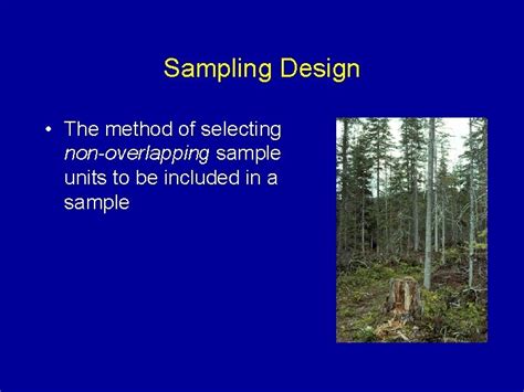 Forest Mensuration Ii Lecture 3 Elementary Sampling Methods