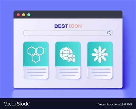 Set Honeycomb Map World And Bee Honeycomb Vector Image