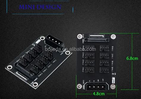 Ports Pin Pwm Fan Splitter Hub By Molex Pin Sata For V Pin Pin Computer Fans