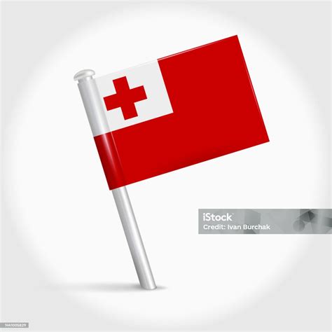 통가 지도 핀 플래그입니다 3d 현실적인 벡터 일러스트 레이 션 0명에 대한 스톡 벡터 아트 및 기타 이미지 0명 3차원 형태 각도 Istock