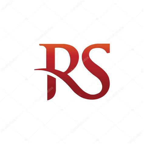 Letter R And S Rs Sr Letter S Letter R Logo Stock Vector Image By