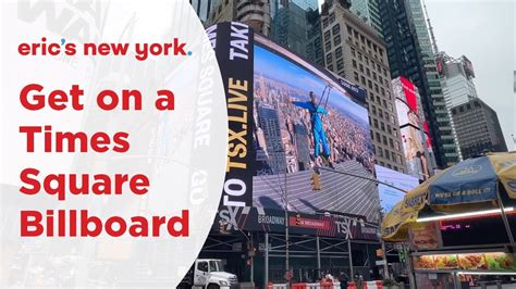 Get On A Times Square Billboard Ericsnewyork Youtube
