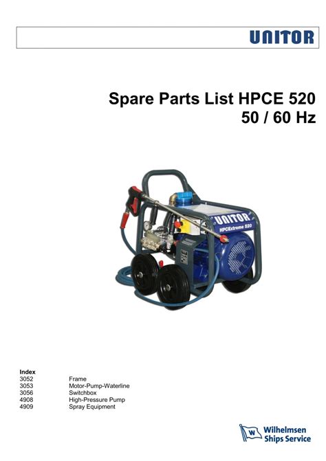Spares Catalogue Sp Hpce 520