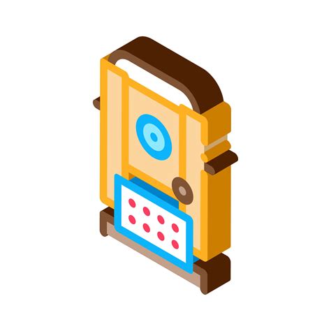 Optical Topography Equipment Isometric Icon Vector Illustration