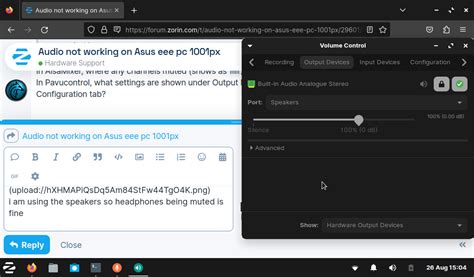 Audio Not Working On Asus Eee Pc 1001px Hardware Support Zorin Forum