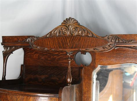 Bargain John S Antiques Antique Oak Side By Side Secretary Original Finish Bargain John S